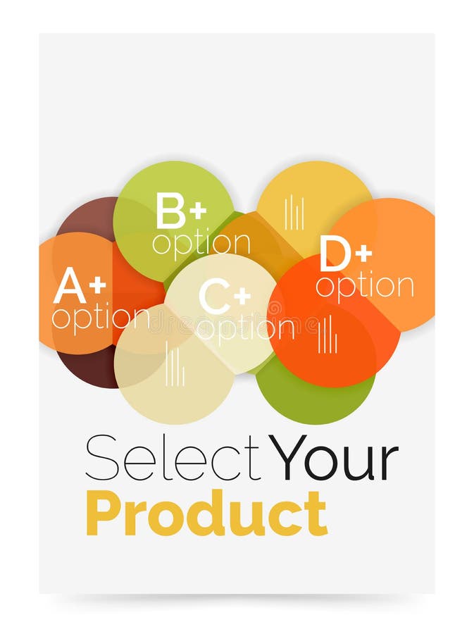 Business Layout - Select Your Product with Sample Options Stock Vector ...