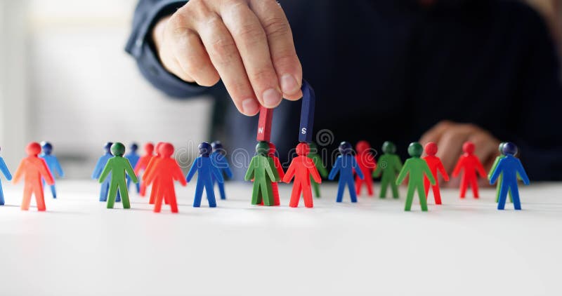 Business Lead and Customer Generation Magnet Pulling Stock Photo ...
