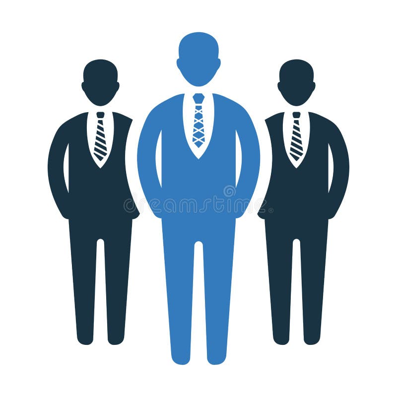 Business Leader, Boss, Leading Icon, Blue Version Stock Vector ...