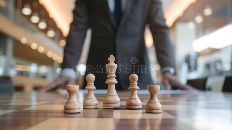 Business Leader Guiding a Team through a Challenging Project Stock ...