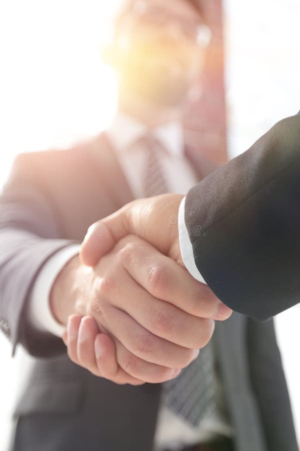 Business Leader Shaking Hands with Partner. Stock Photo - Image of ...