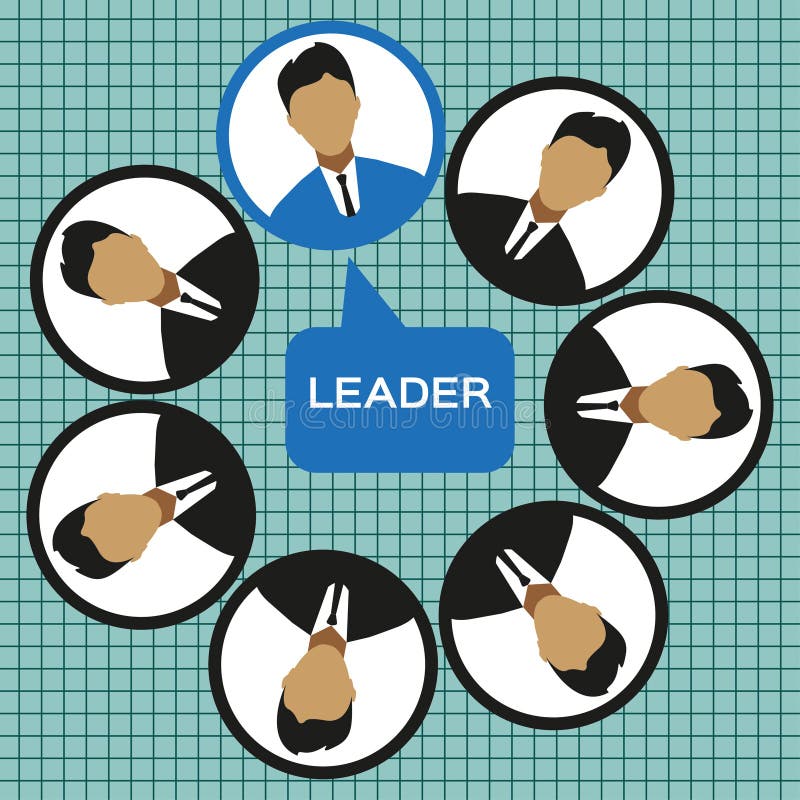 Business Leader of the Team Design, Flat Style Stock Vector ...