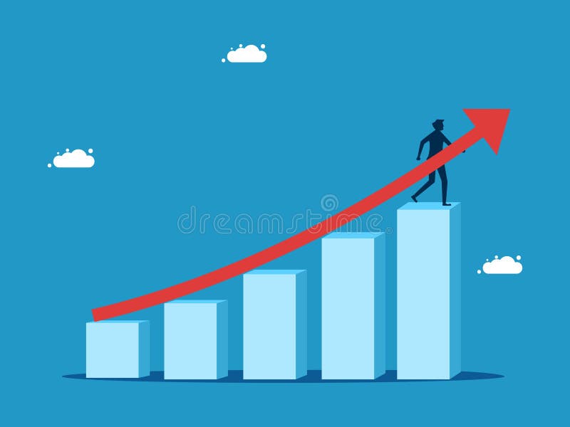 The Growth of the Organization. Team of Businessmen Carrying a Growing ...