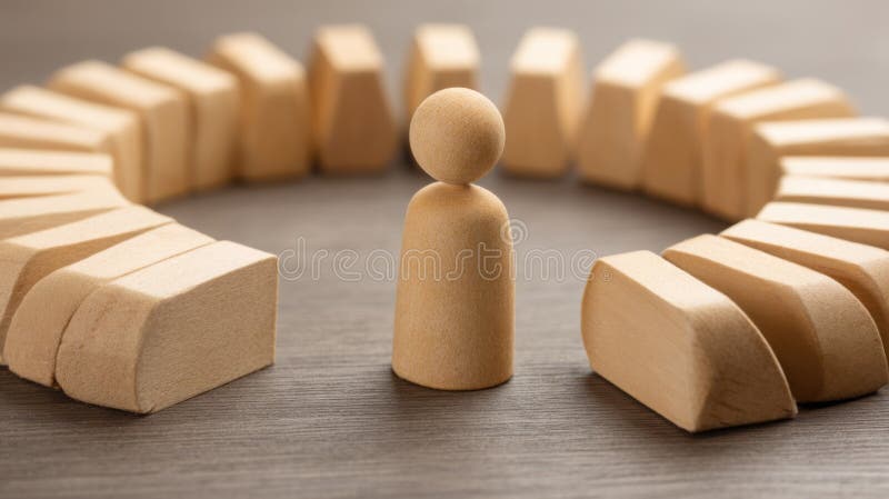 Business Leadership Ecosystem Concept Featuring Central Leader ...