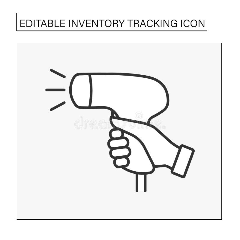 Handheld Barcode Scanner Stock Illustrations – 198 Handheld Barcode ...