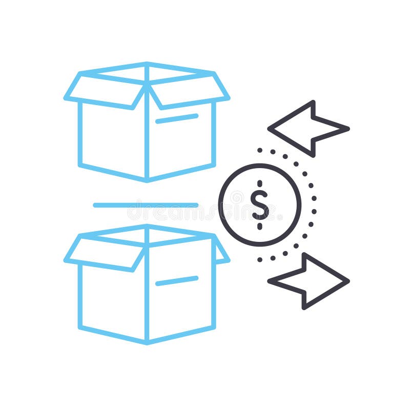 Business Line Icon, Outline Symbol, Vector Illustration, Concept Sign ... Business Line Icon, Outline Symbol, Vector Illustration, Concept Sign ...