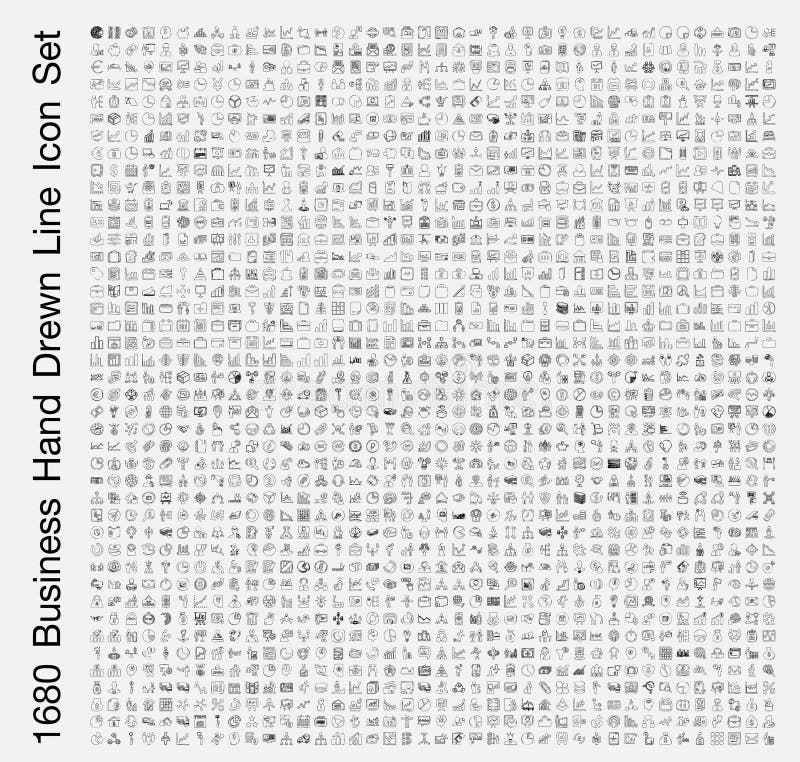 Business Line icon set stock vector. Illustration of globe - 64504314