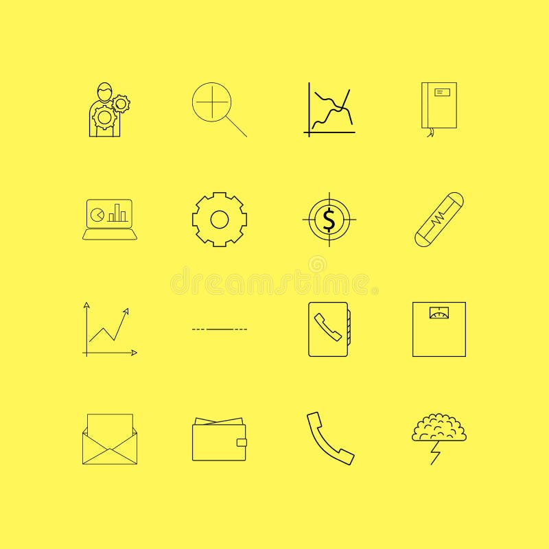 Devices linear icon set. stock vector. Illustration of outline - 109919598