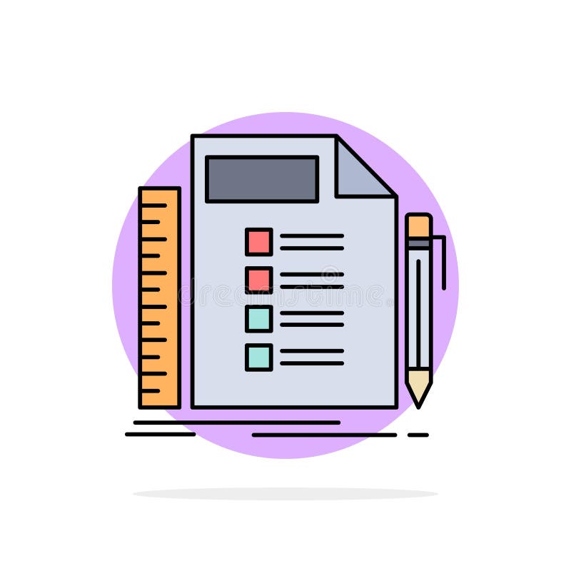 Business, List, Plan, Planning, Task Flat Color Icon Vector Stock ...