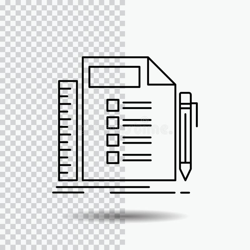 Business, List, Plan, Planning, Task Line Icon on Transparent ...