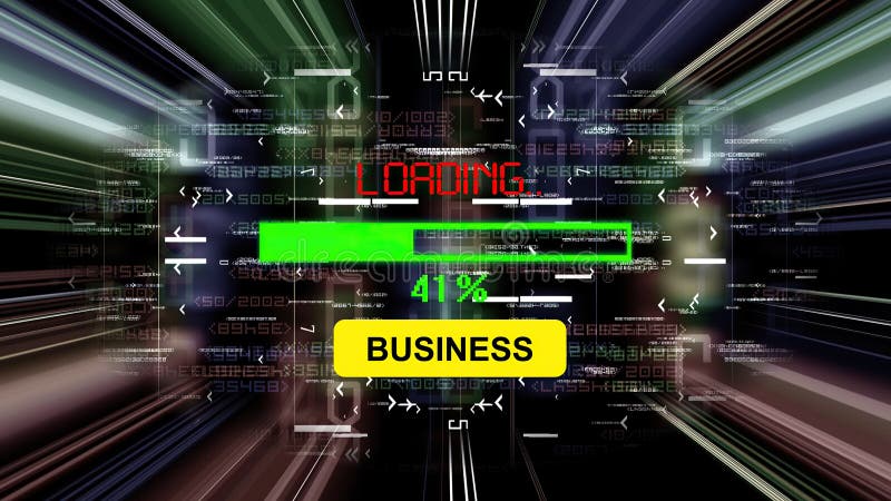 Business Loading Progress Bar on the Screen Stock Illustration ...