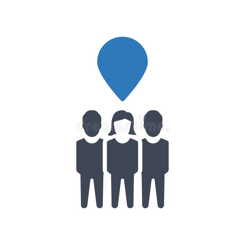 Business Location Icon. Vector Graphics Stock Vector - Illustration of ...