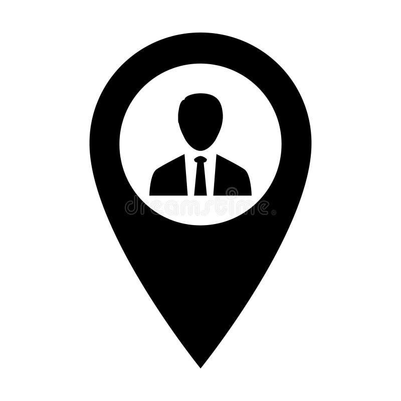 Business Location Icon stock vector. Illustration of symbol - 120823037