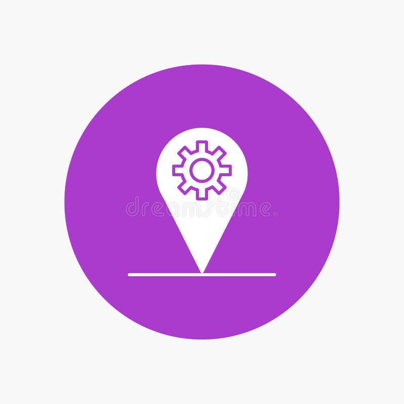 Business, Location, Map, Gear Blue Business Logo and Business Card ...