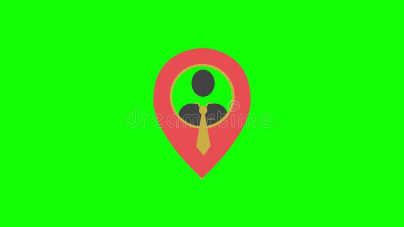Location Icon Loop Animation Video Transparent Background with Alpha ...