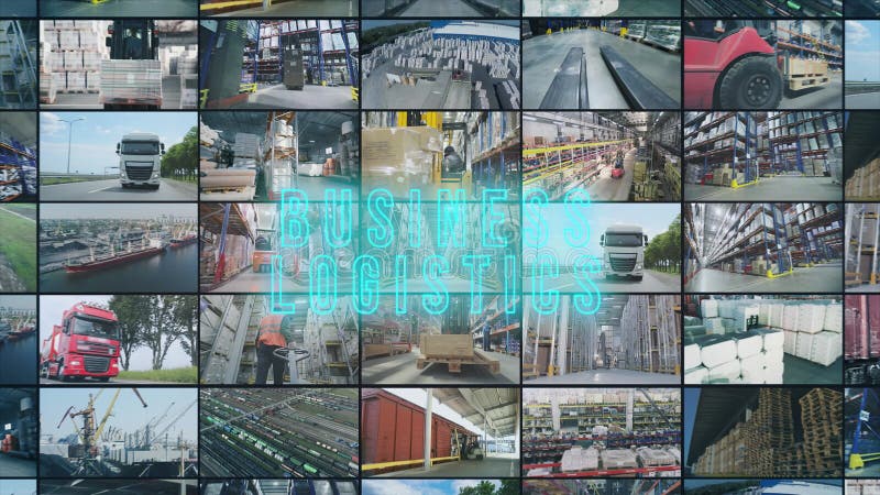 Business Logistics Opening Frame. Business Logistics Multiscreen ...