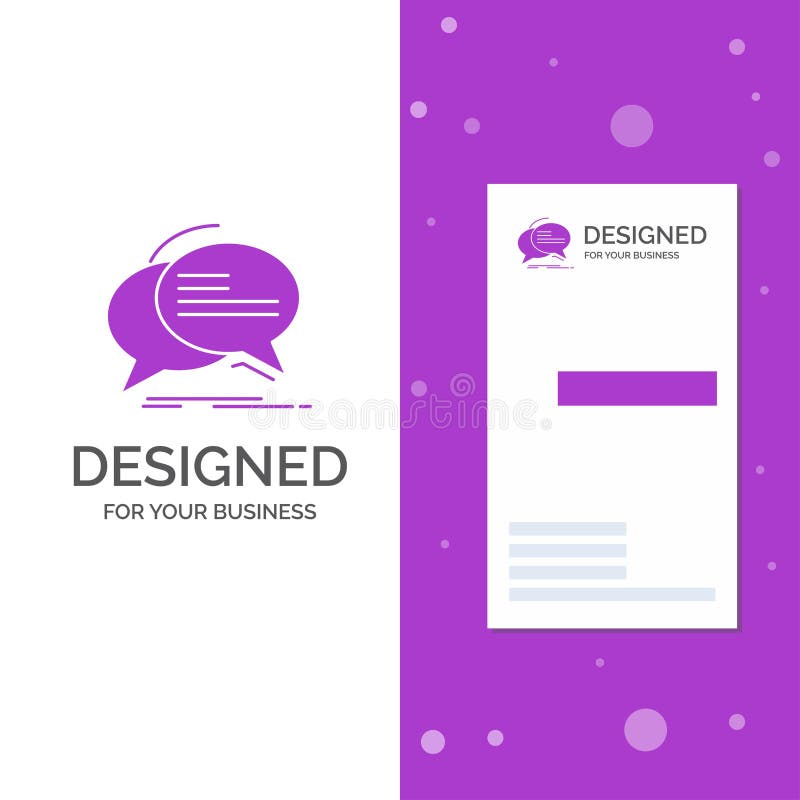 Business Logo for Bubble, Chat, Communication, Speech, Talk. Vertical ...