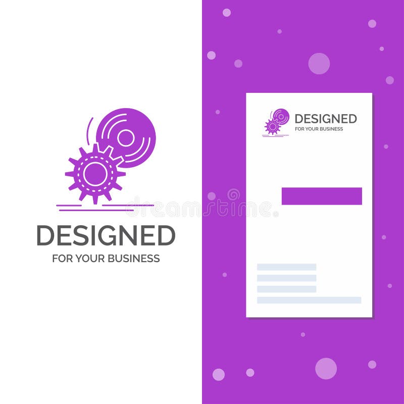 Business Logo for Cd, Disc, Install, Software, Dvd. Vertical Purple ...