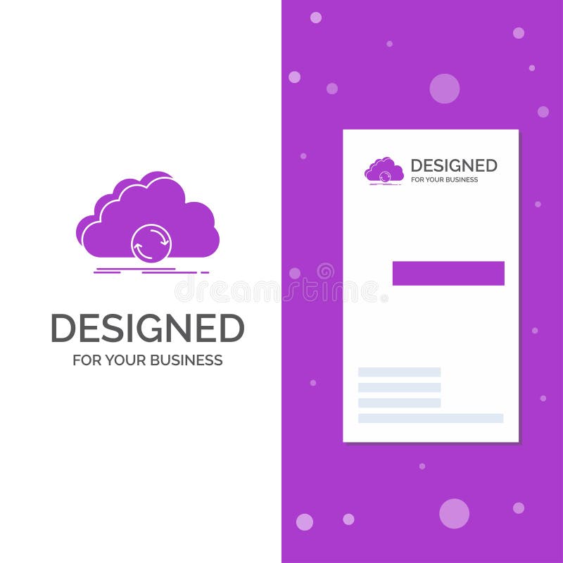 Business Logo for Cloud, Syncing, Sync, Data, Synchronization. Vertical ...