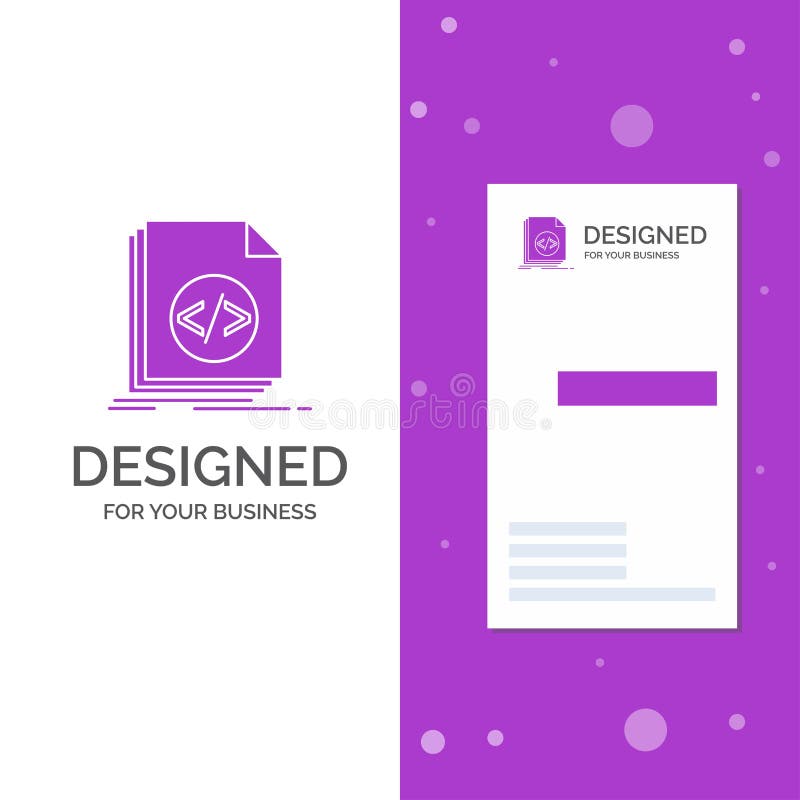 Business Logo For Code Coding File Programming Script Vertical