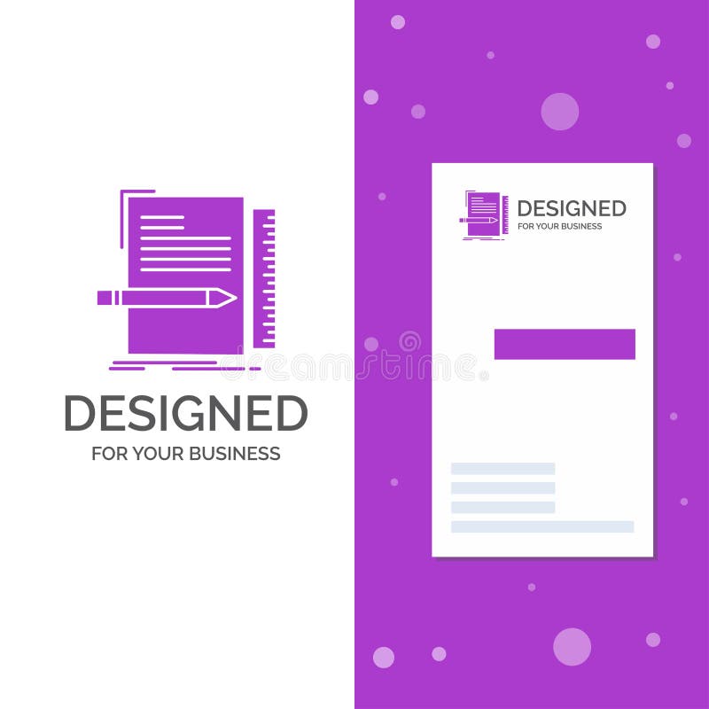 Business Logo For Code Coding File Programming Script Vertical Purple Business Visiting
