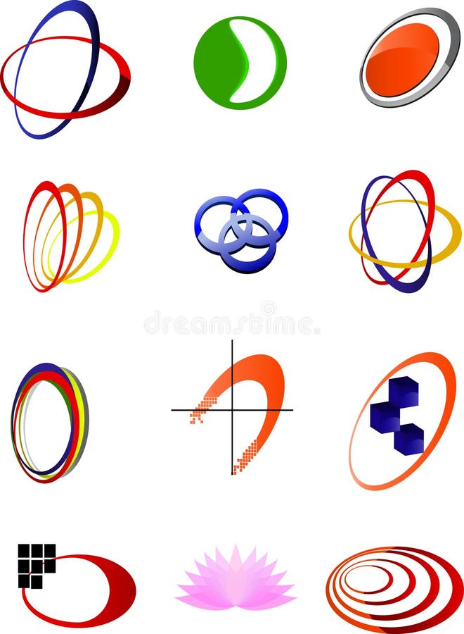 Logos stock vector. Illustration of people, icon, curve - 5545321
