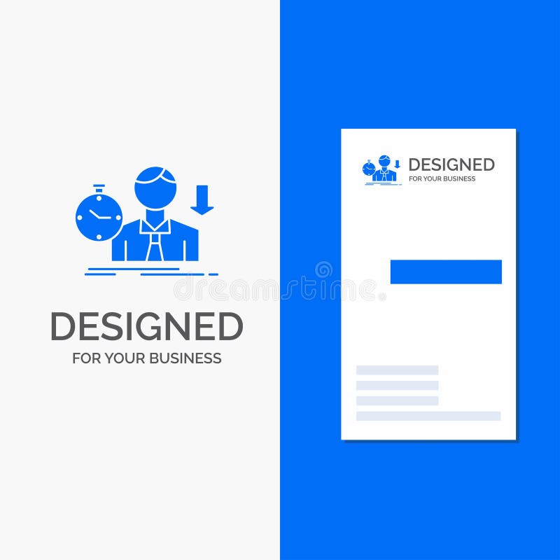 Business Logo for Failure, Fail, Sad, Depression, Time. Vertical Blue ...