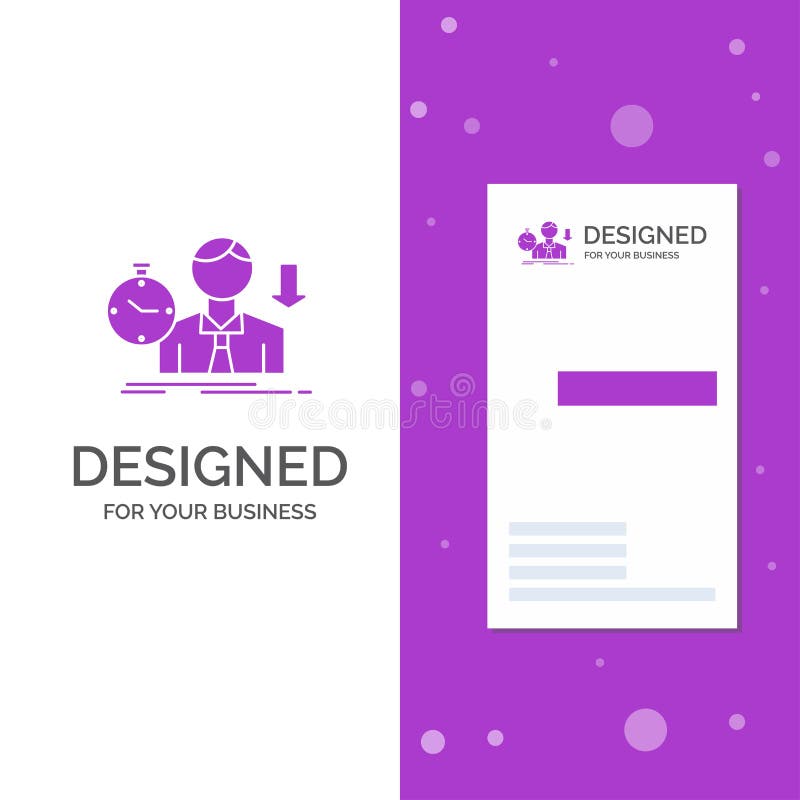 Business Logo for Failure, Fail, Sad, Depression, Time. Vertical Purple ...