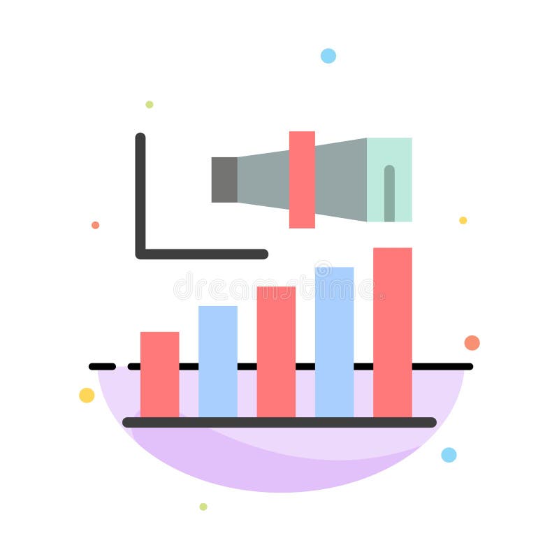 Business, Long, Modern, Term, Vision Abstract Flat Color Icon Template ...