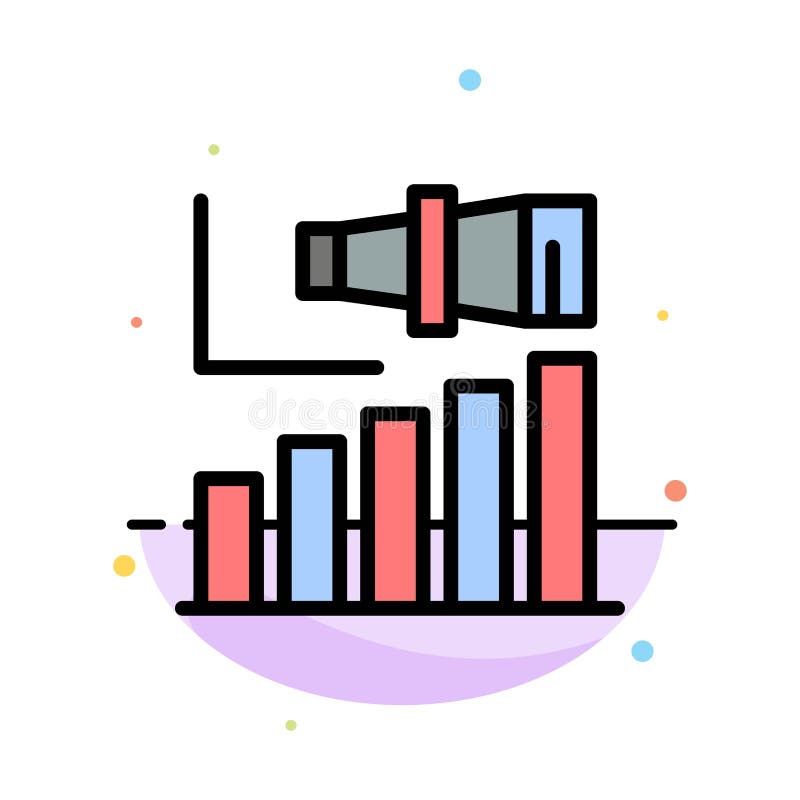 Business, Long, Modern, Term, Vision Abstract Flat Color Icon Template ...