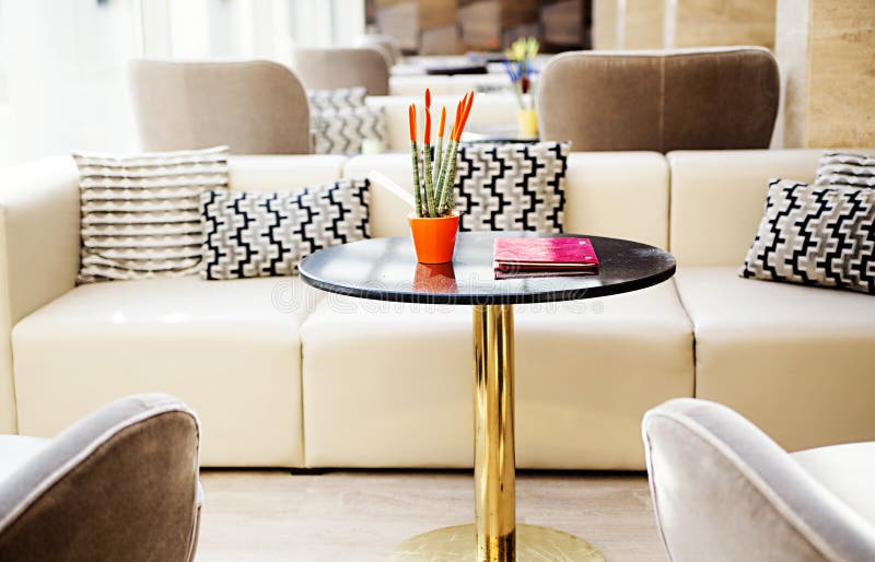 Business and Lounge Zone in a Hotel Stock Image - Image of armchair ...