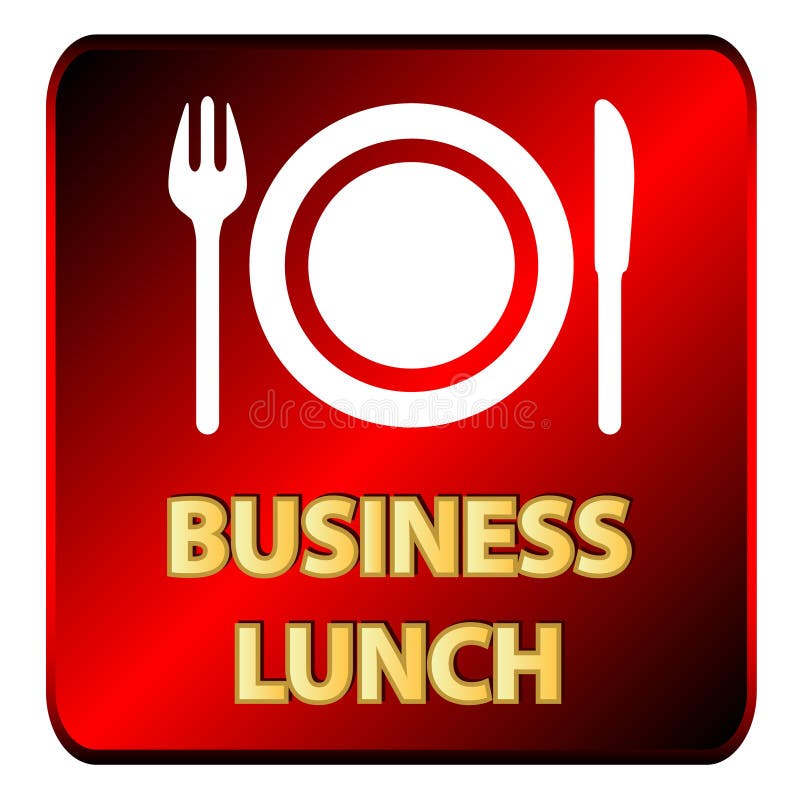Business lunch logo stock vector. Illustration of meaty - 27350551