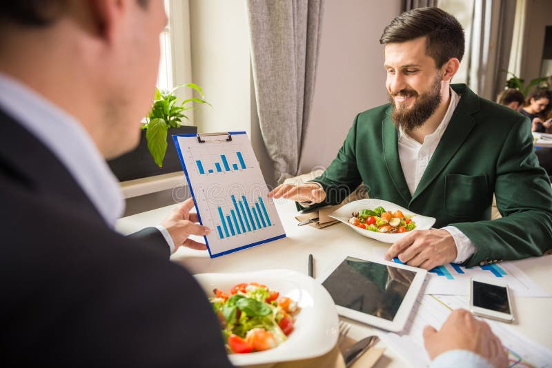 Business lunch stock photo. Image of businessman, male - 54863078