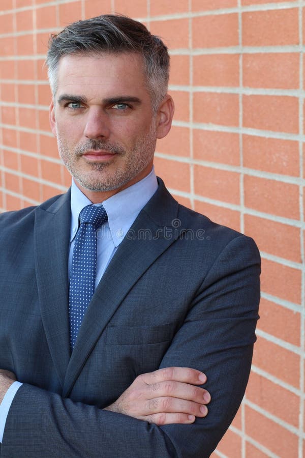 Business Magnate with Arms Crossed Stock Photo - Image of handsome ...