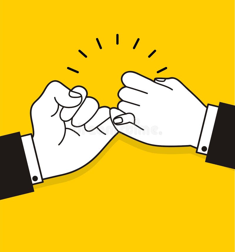 Businessman Making a Promise Folds Arms on Chest Stock Vector ...