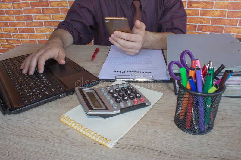 Business Male Analyzing Statistics Financial Concept Stock Image ...