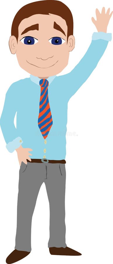 Man Saying Hello Stock Illustrations – 566 Man Saying Hello Stock ...