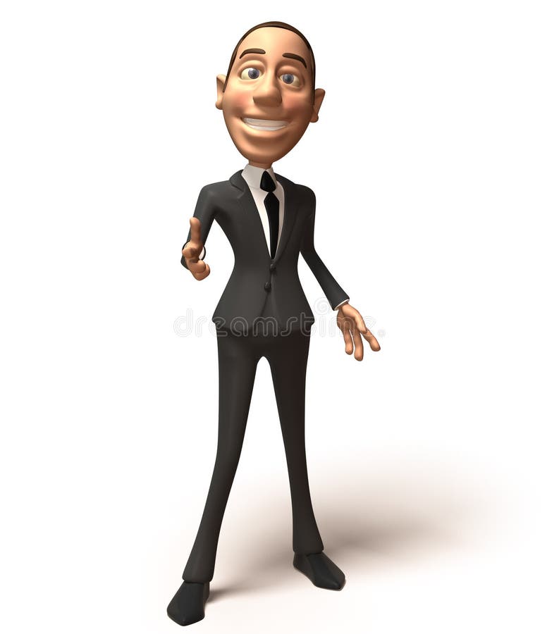 Business man stock illustration. Illustration of suit - 4893806