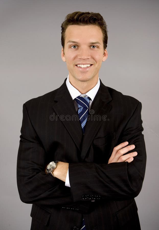 Business man stock image. Image of friendly, cheerful - 9965421