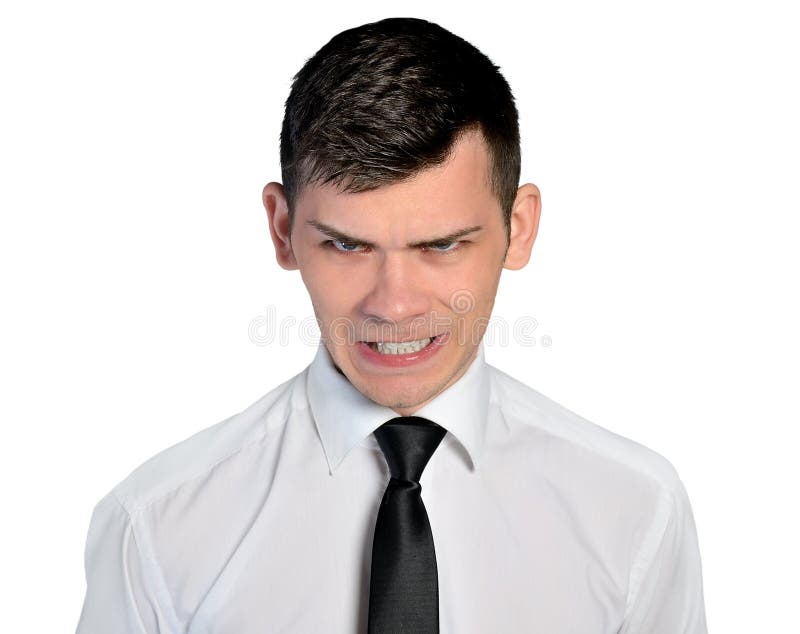 Business man angry face stock photo. Image of emotion - 55935508