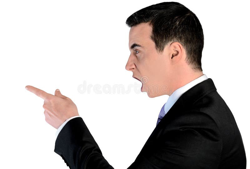 Business Man Angry Pointing Stock Image - Image of empty, angry: 55935245