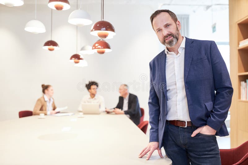 Business Man As a Confident Manager or Boss Stock Photo - Image of ...