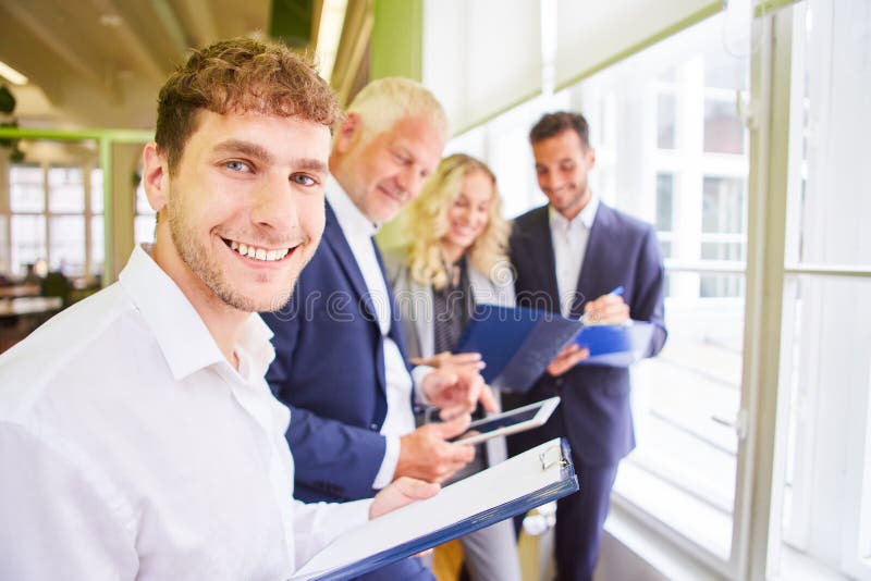 Business Man As a Start-up Entrepreneur with Team Stock Photo - Image ...