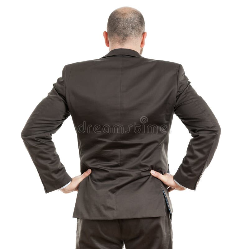 Business man back stock photo. Image of hair, calm, back - 41240660