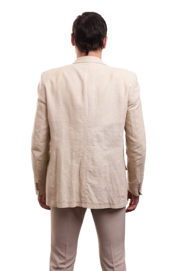 Business Man from the Back. Isolated Stock Photo - Image of looking ...