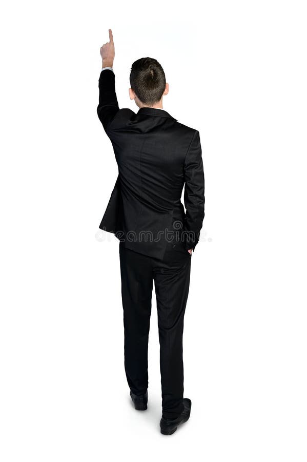 Business man back view stock photo. Image of body, look - 49427690