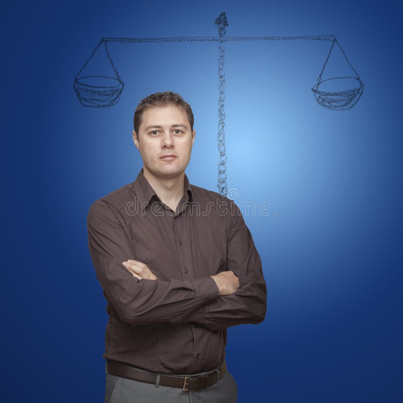 Man Holding Balance Scale Stock Images - Download 336 Royalty Free Photos