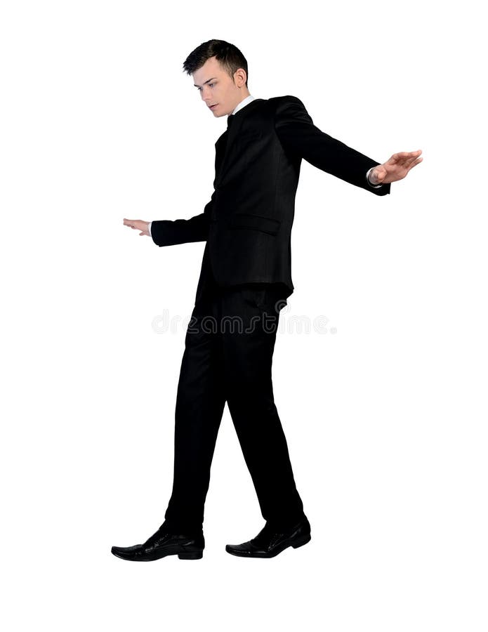 Business man balance walk stock photo. Image of imaginary - 55935048