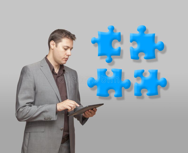 Business Man Being Creative Stock Image - Image of increase, finance ...