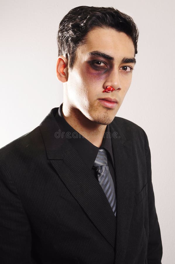 Business man black eye stock image. Image of deal, fight - 16788823